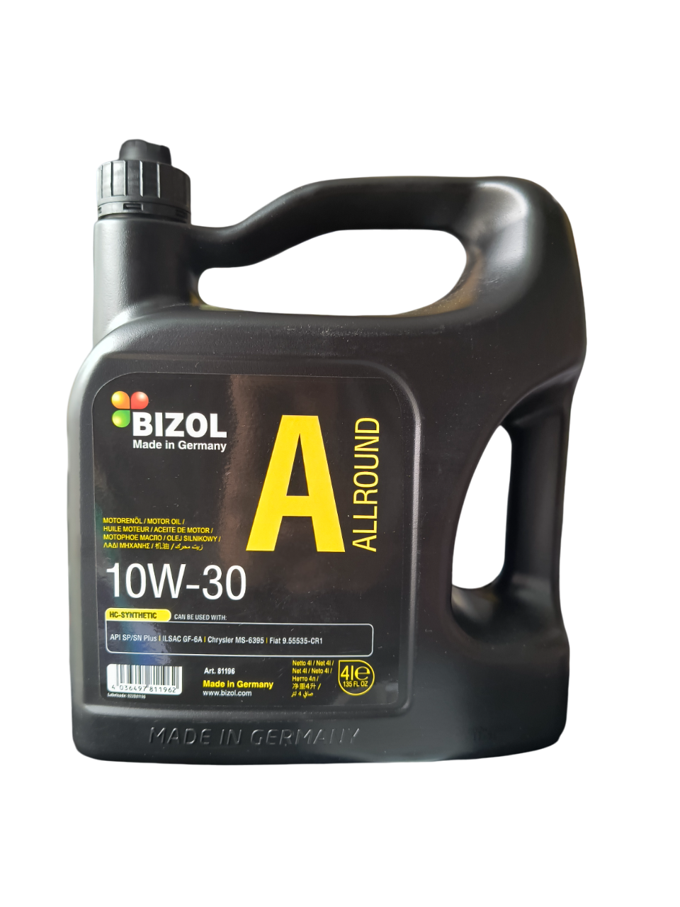 Bizol Allround 10w-30 | Aceite de motor - Galón 4 Lt. | El Paisa Motor