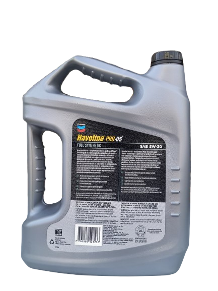 Chevron Havoline Pro DS 5w-30 | Aceite de motor - Galón 4 Lt. | El ...