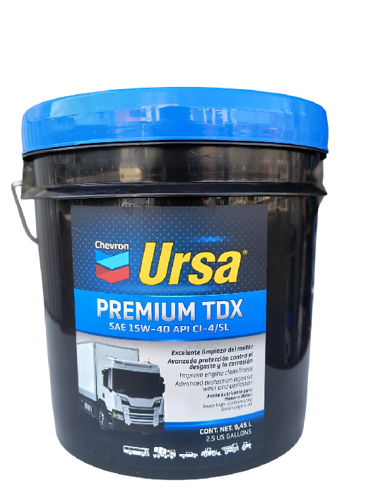 Chevron Ursa Premium TDX 15w-40 | Aceite de motor - Minibalde 2.5 Gl ...