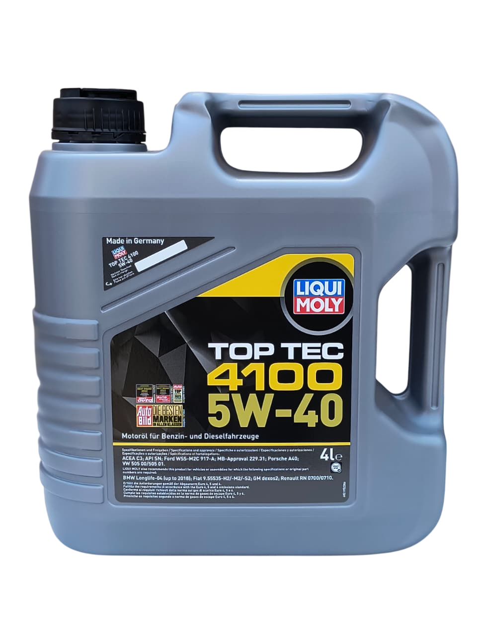Liqui Moly Top Tec 4100 5w-40 | Aceite de motor - Galón 4 Lt. | El ...