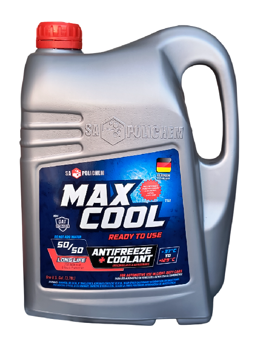 Maxcool Coolant 50% | Refrigerante - Rojo - Galón 4 Lt. | El Paisa Motor