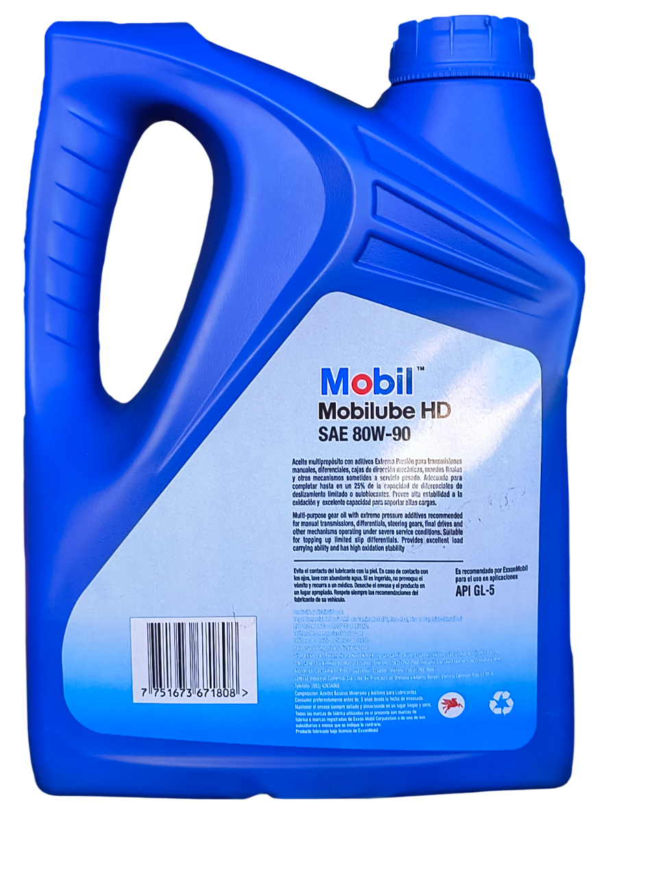 Mobil Mobilube HD 80w-90 | Aceite de transmisión - Galón 4 Lt. | El ...