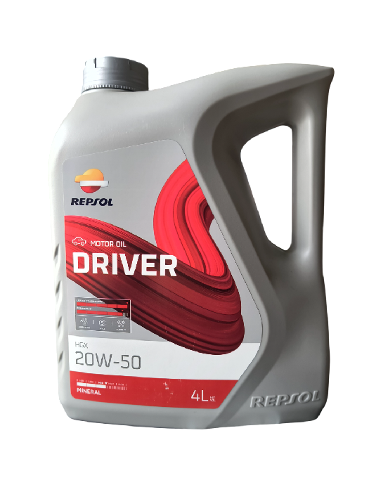 Repsol Driver 20w-50 | Aceite de motor - Galón 4 Lt. | El Paisa Motor